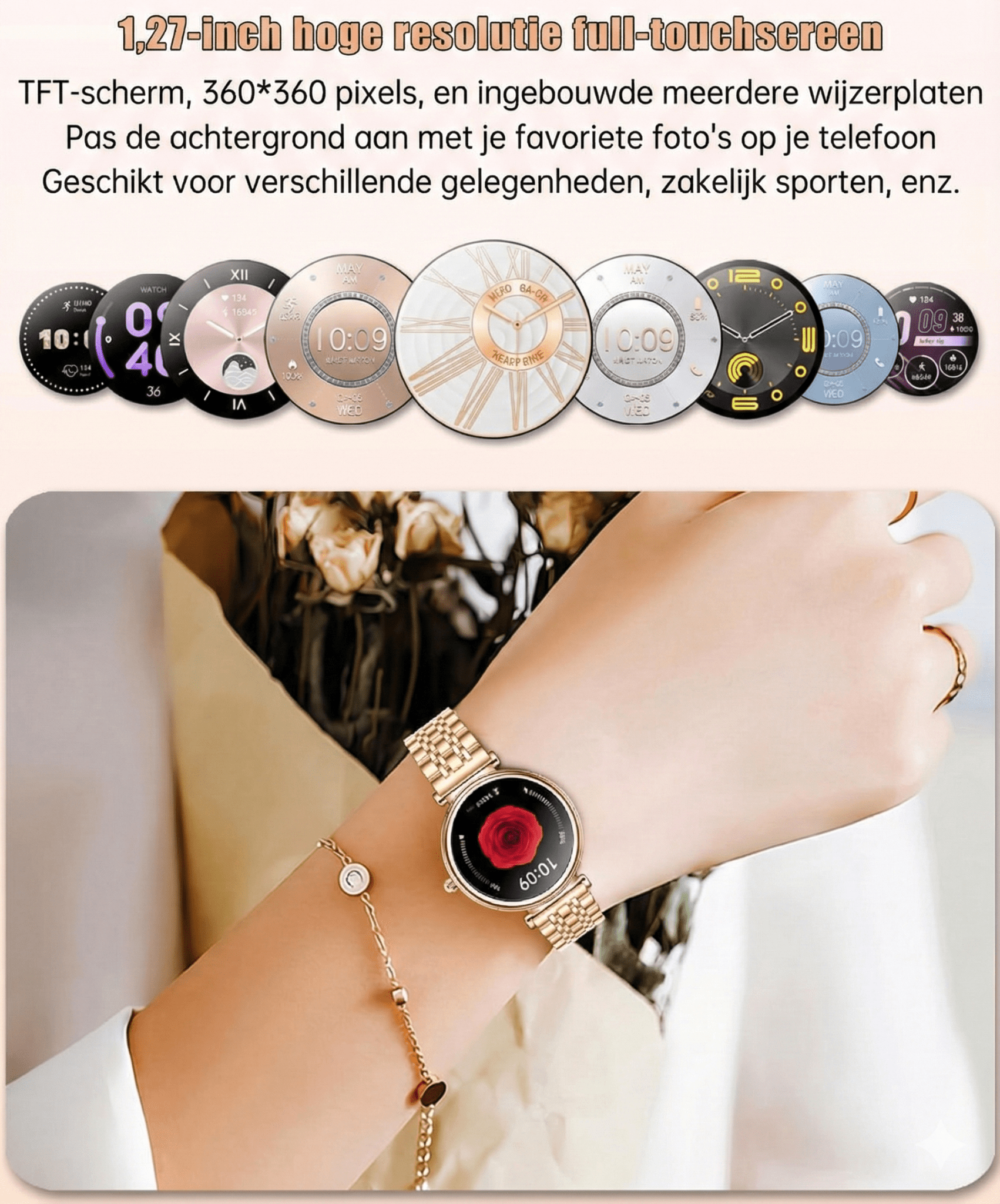 Alycone Élysia - Smartwatch Dames – Wyzer Horloges